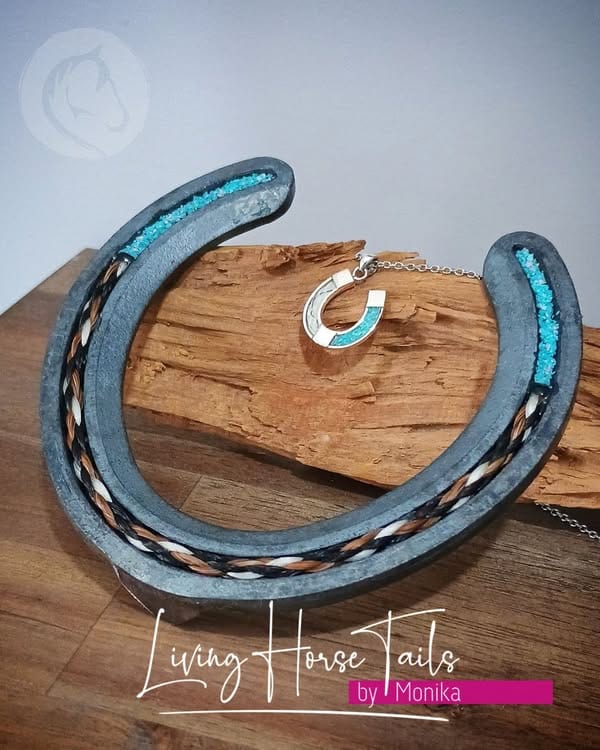 Horseshoe Memorial Keepsake with Horsehair – Living Horse Tails ...