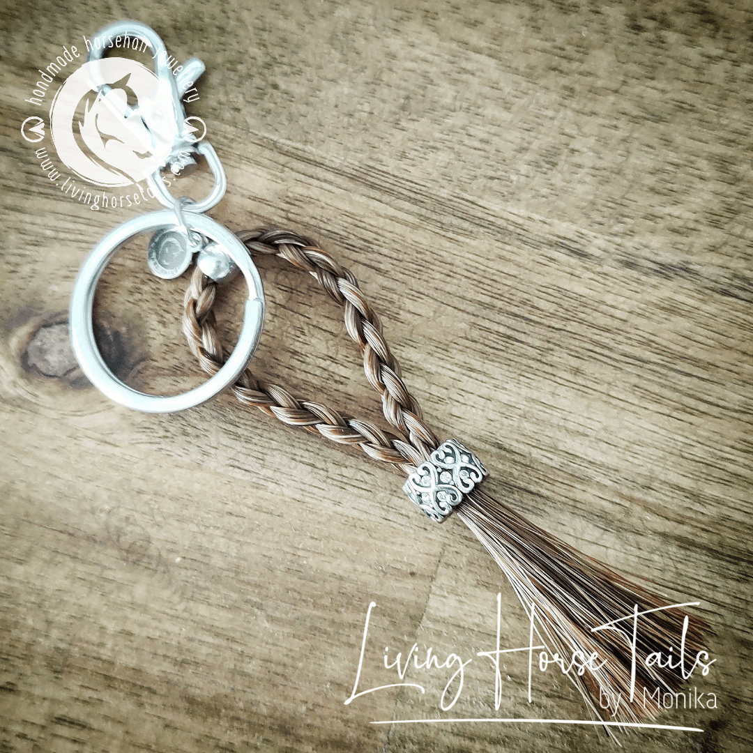Braided Horsehair Key / Bag Clip – Living Horse Tails Jewellery by Monika